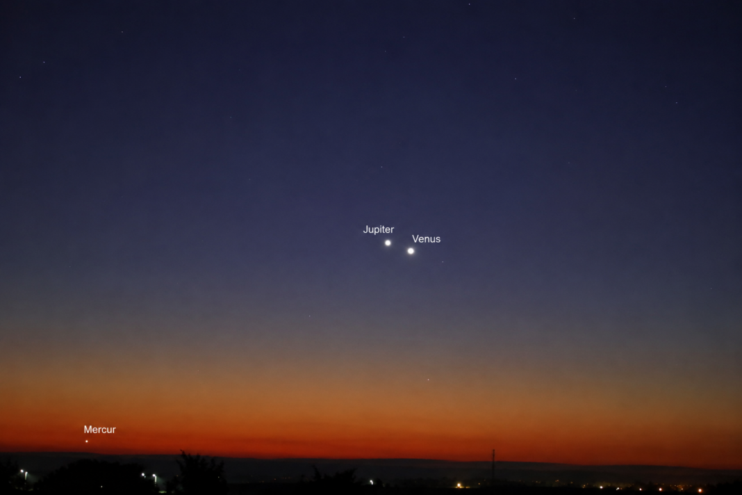 Venus și Jupiter pot fi văzute împreună după apus - Gazeta Oltului